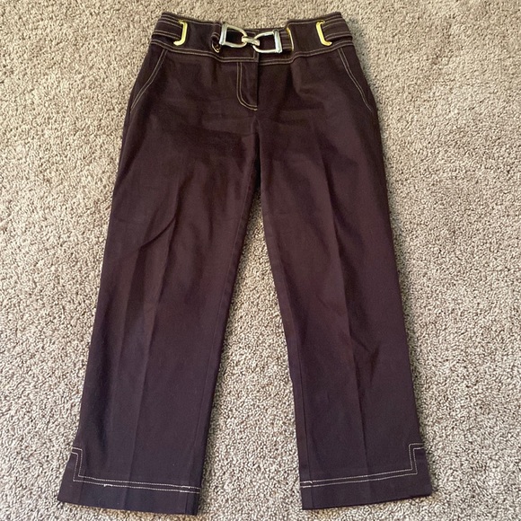 Cache | Pants & Jumpsuits | Cache Sz 2 Chocolate Brown With Gold ...
